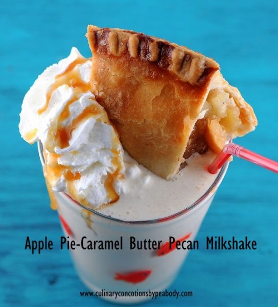 Apple Pie Caramel Butter Pecan Milkshake - Sweet ReciPEAs