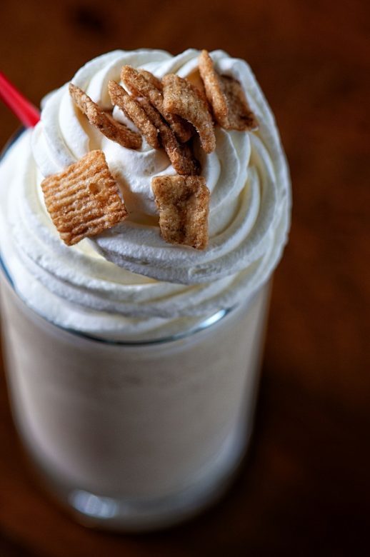 Boozy Cinnamon Toast Crunch Milkshake - Sweet ReciPEAs