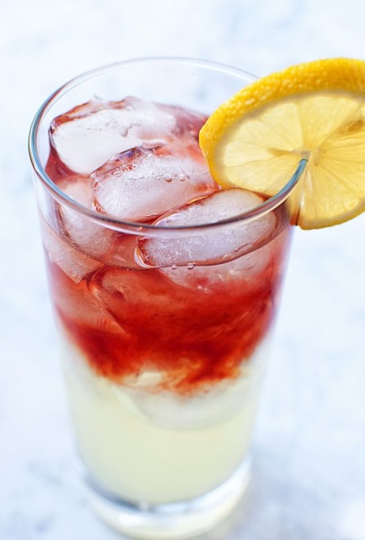 Boozy Huckleberry Lemonade Sipper
