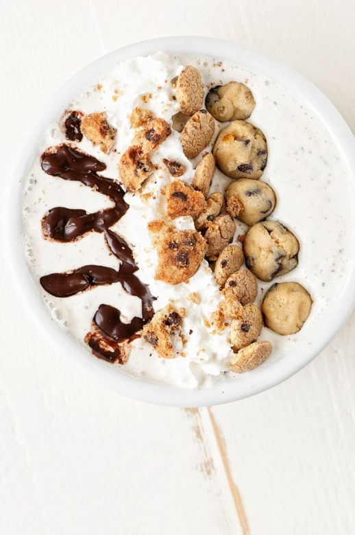 Chocolate Chip Cookie Milkshake Bowl