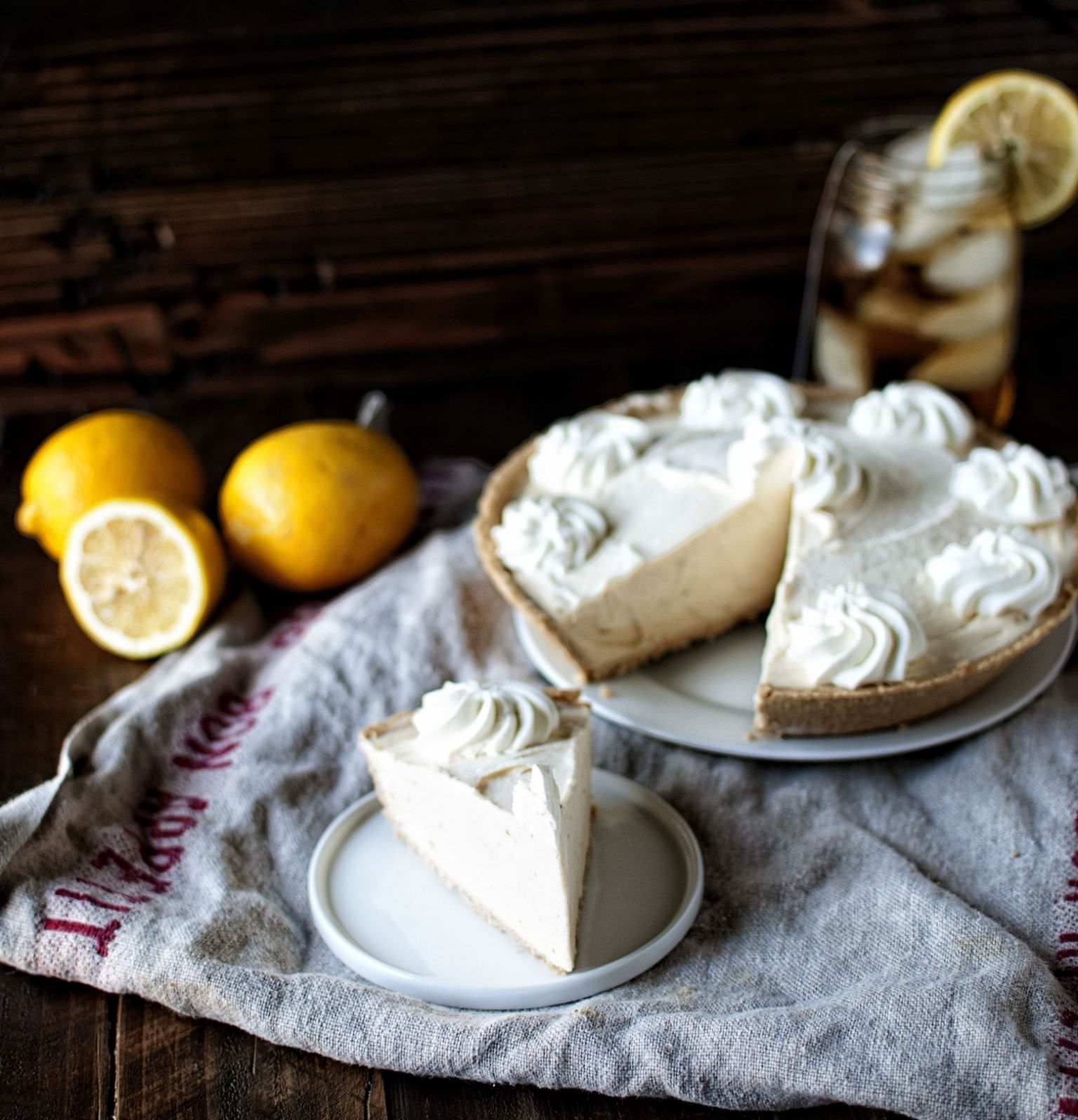 Sweet Tea and Lemonade Icebox Pie