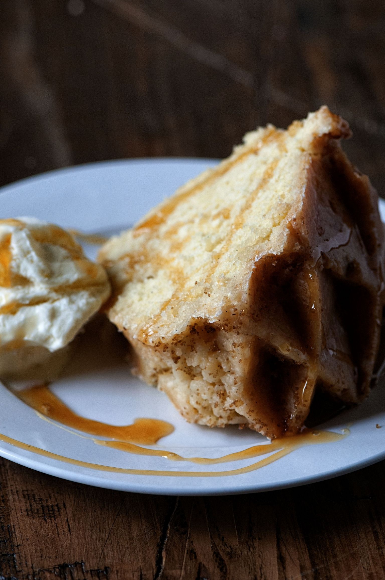 Vanilla Cognac Buttermilk Pound Cake with Cognac Glaze
