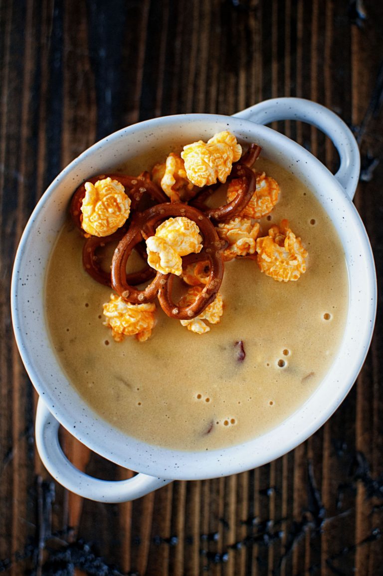 Couch Potato Beer Cheese Soup