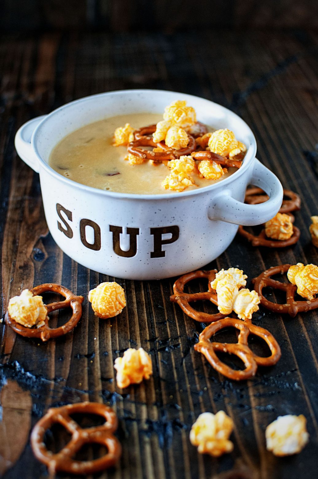 Couch Potato Beer Cheese Soup
