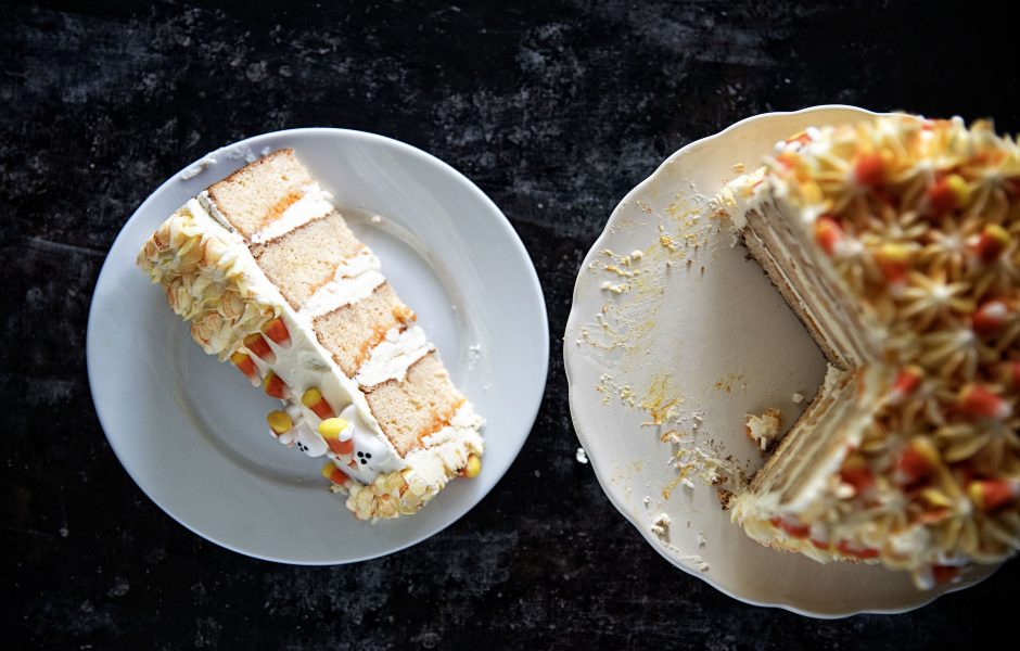 Candy Corn Layer Cake