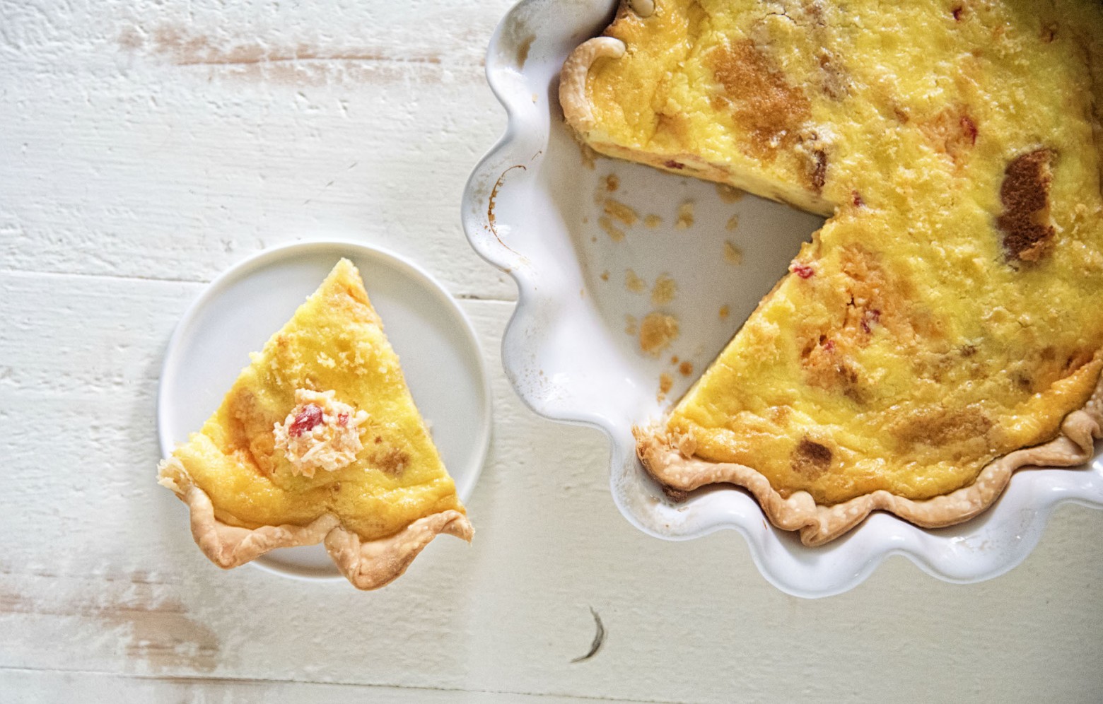 Pimento Cheese and Cornbread Quiche