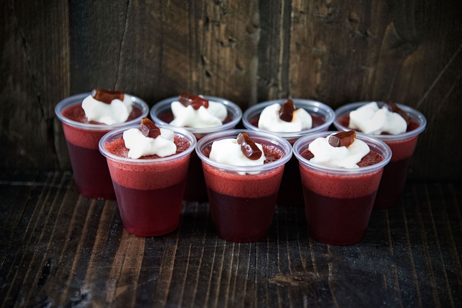 Cherry Cola Float Jelly Shots - Sweet ReciPEAs