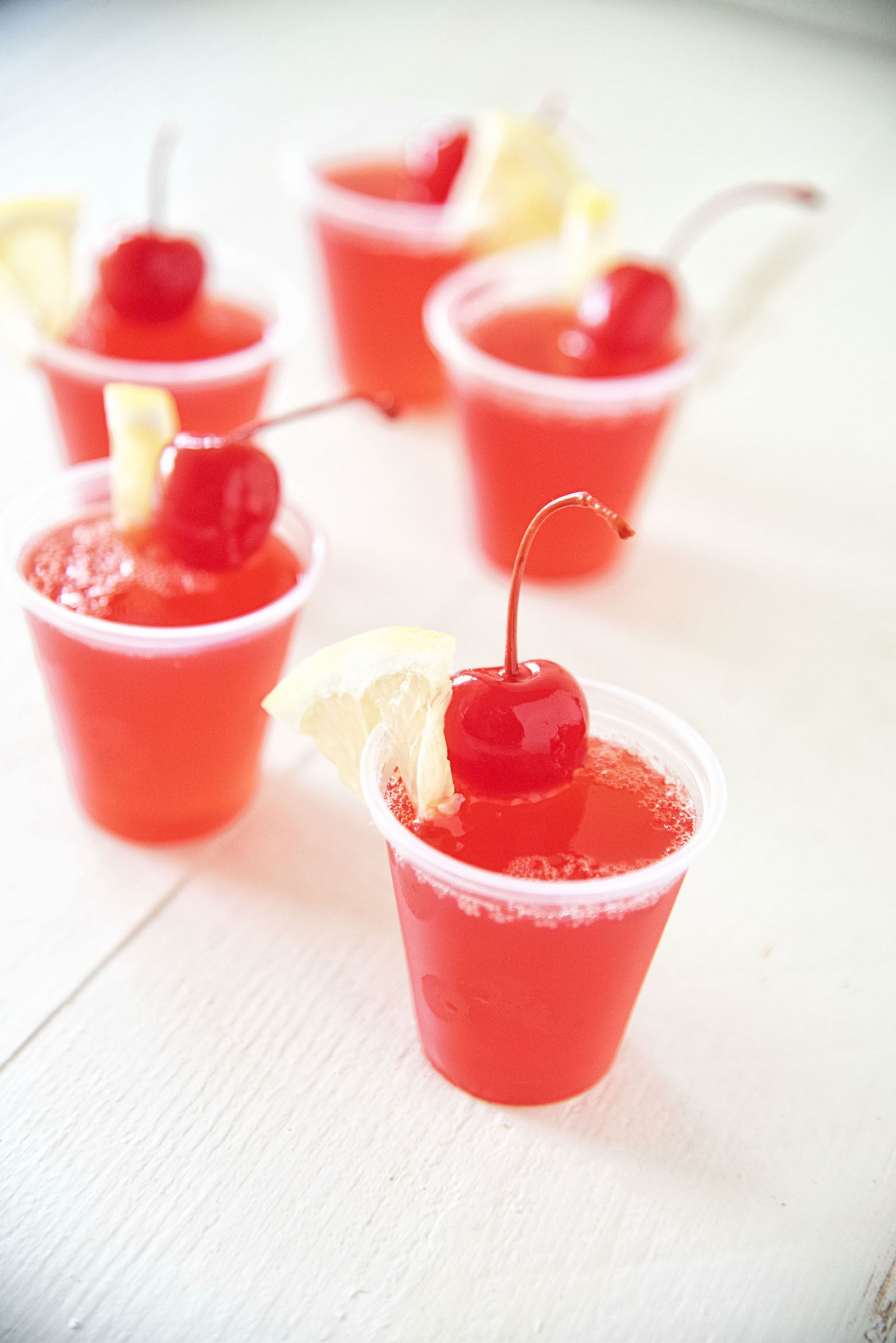 Cherry Lemonade Jelly Shots - Sweet ReciPEAs
