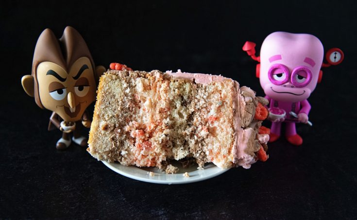 Monster Mash-Up Layer Cake with Malted Vanilla Frosting
