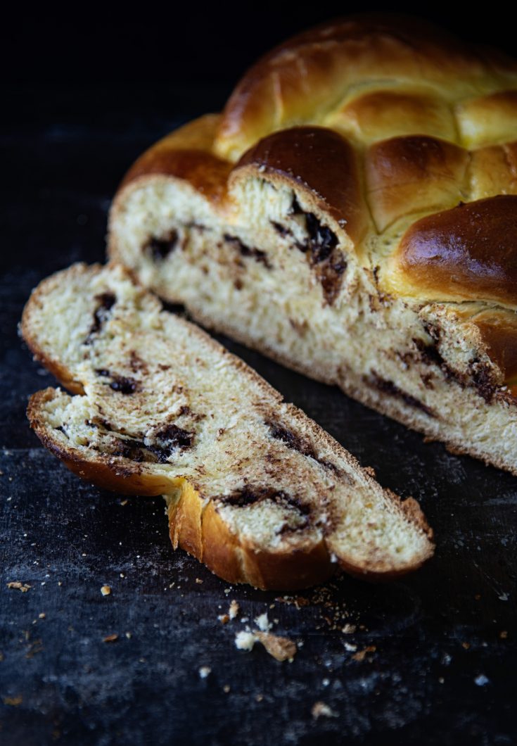 Orange Blossom Chocolate Challah Bread