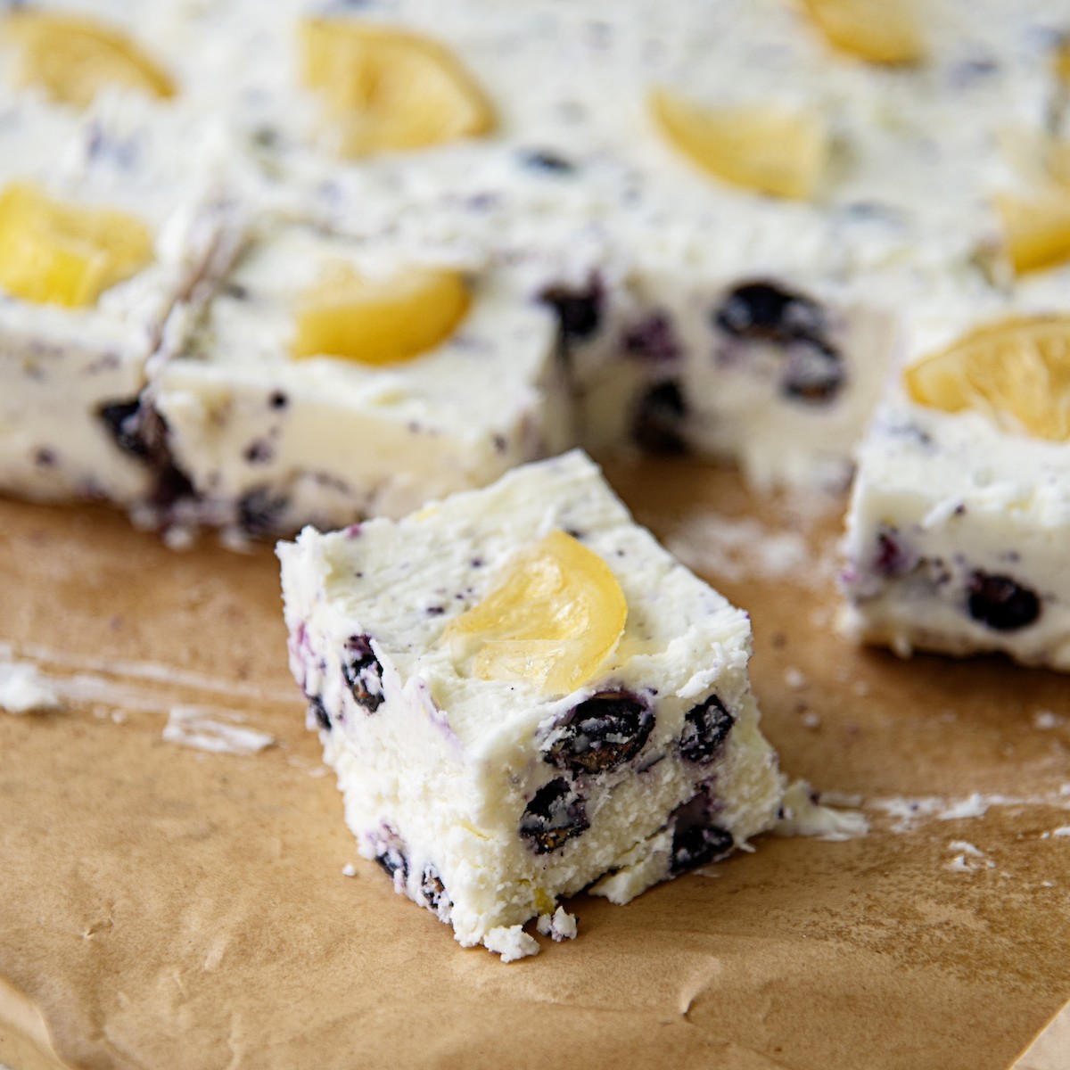Lemon Blueberry Mascarpone Fudge - Sweet ReciPEAs