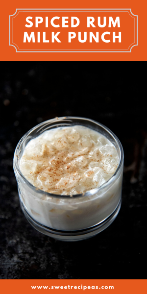 Spiced Rum Milk Punch with Fresh Nutmeg