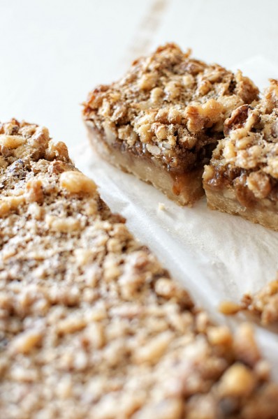 Maple Walnut Bourbon Bars - Sweet ReciPEAs