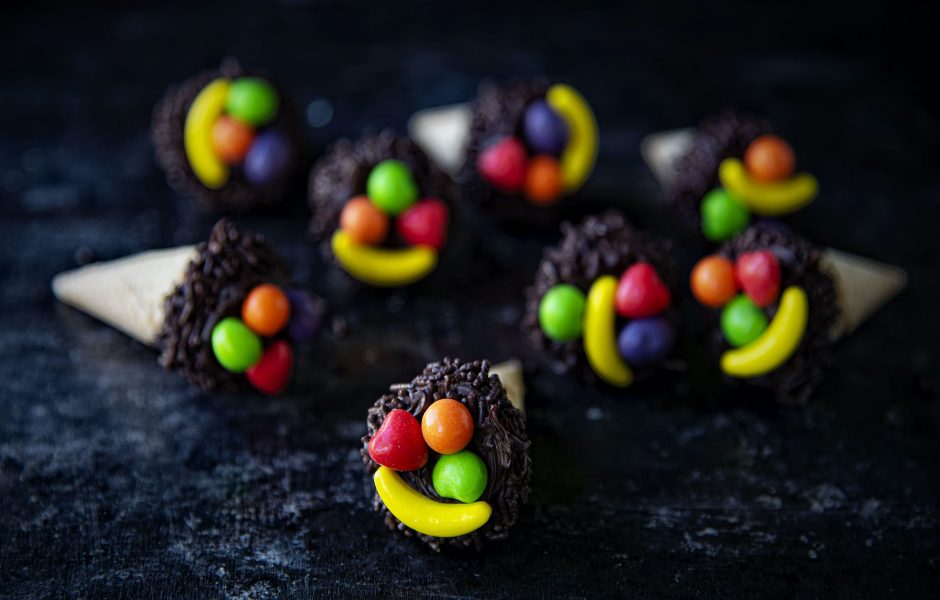 Thanksgiving Cornucopia Cake Pops
