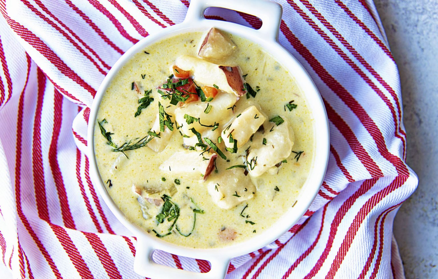 Vegetarian Parmesan Knoephla Soup