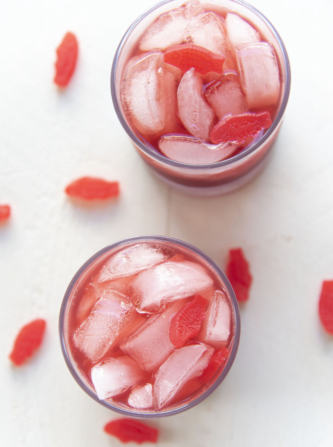 Red Swedish Fish Cocktail