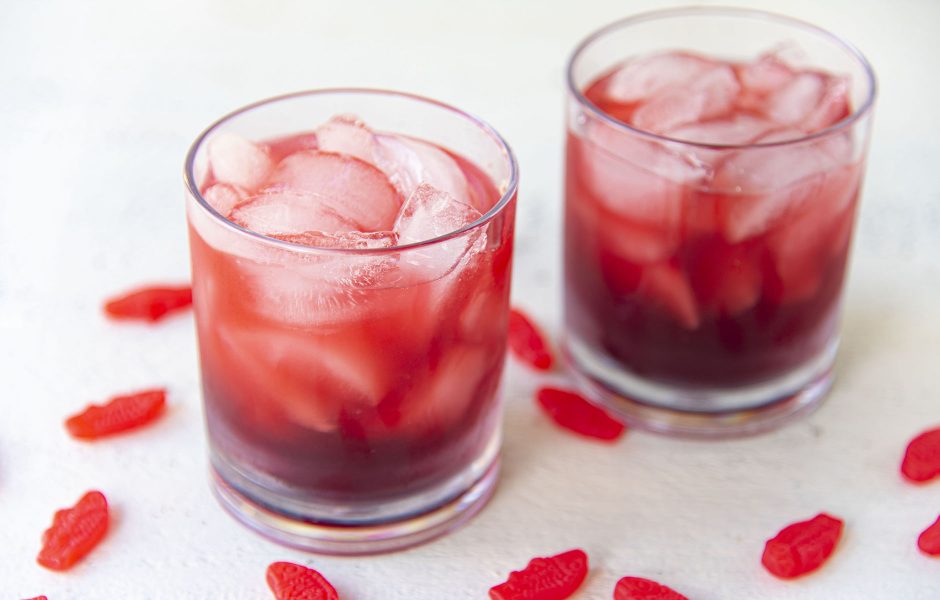 Red Swedish Fish Cocktail