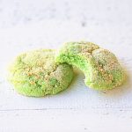 Key Lime Pie Crinkle Cookies with Crushed Graham Cracker