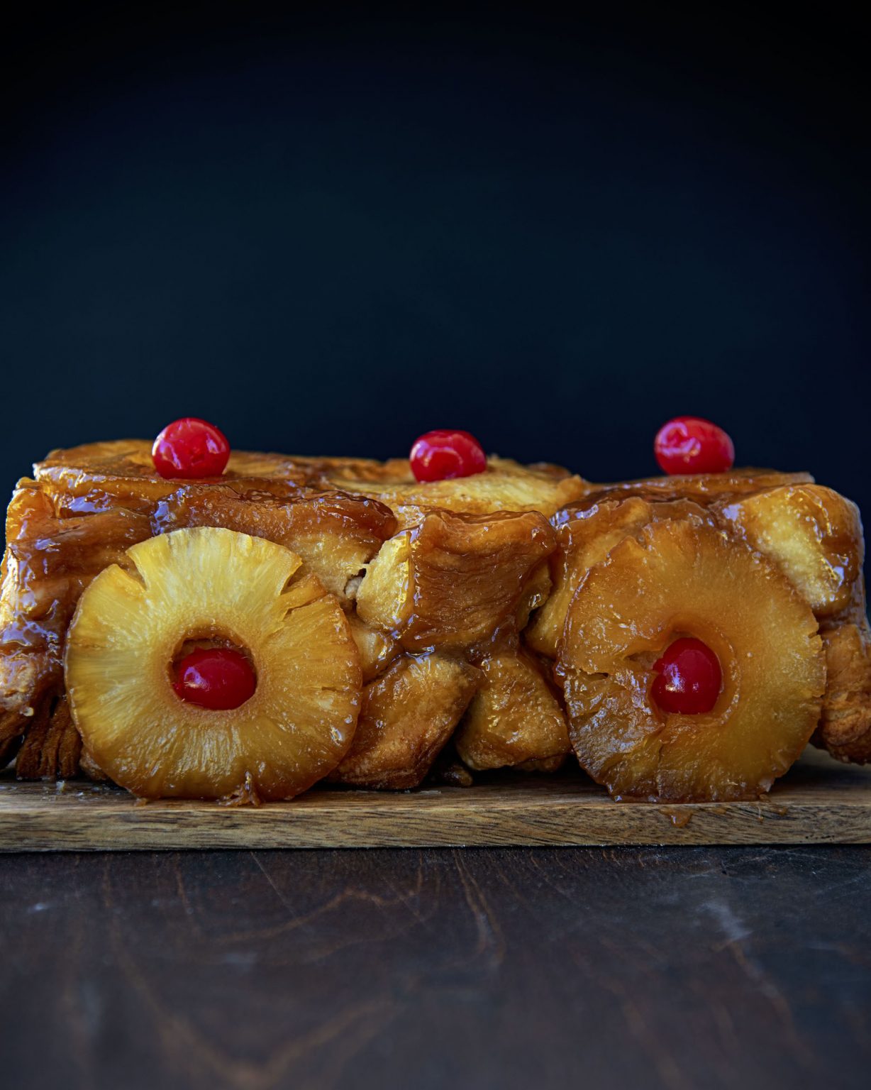 Pineapple Upside Down Cake Monkey Bread