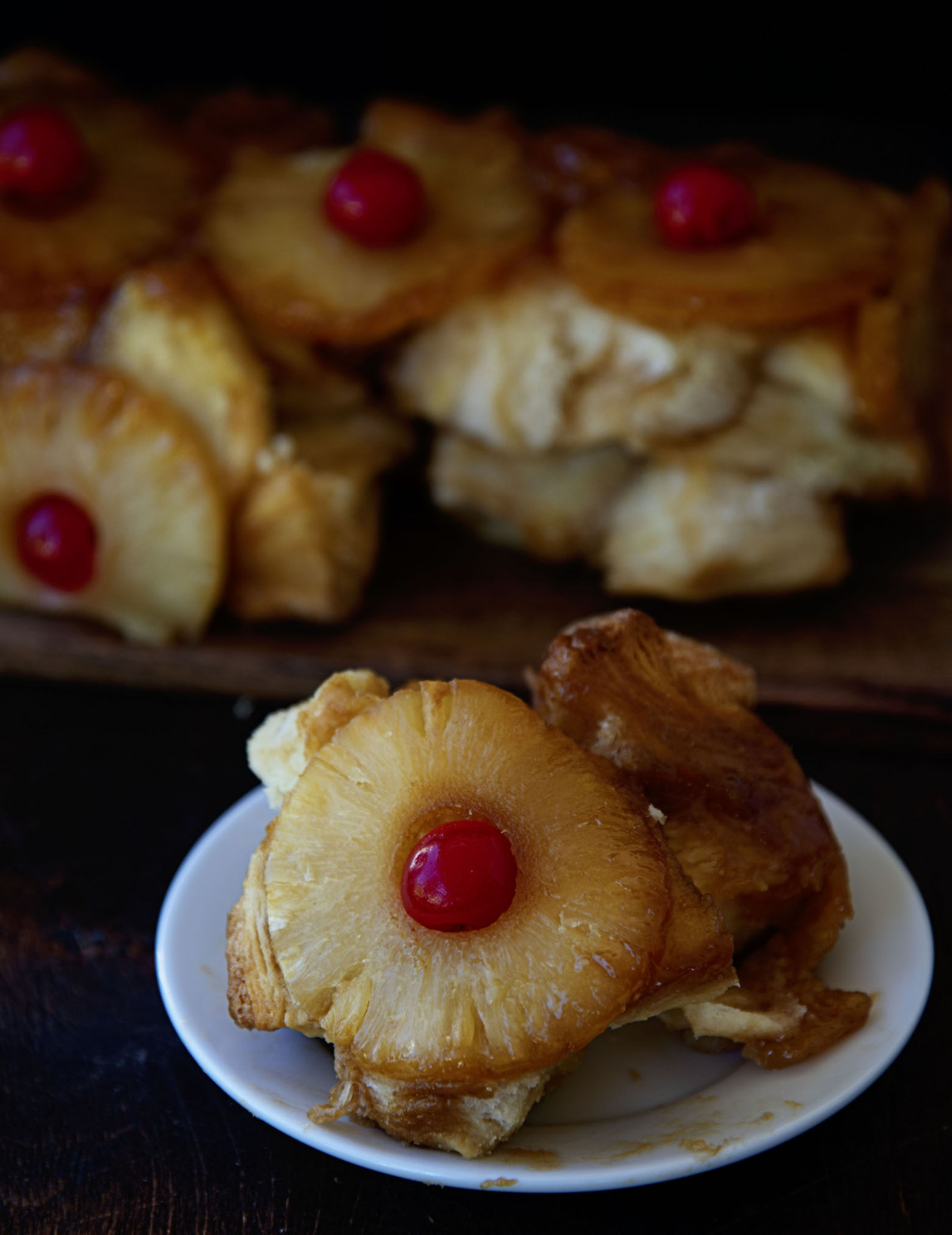 Pineapple Upside Down Cake Monkey Bread
