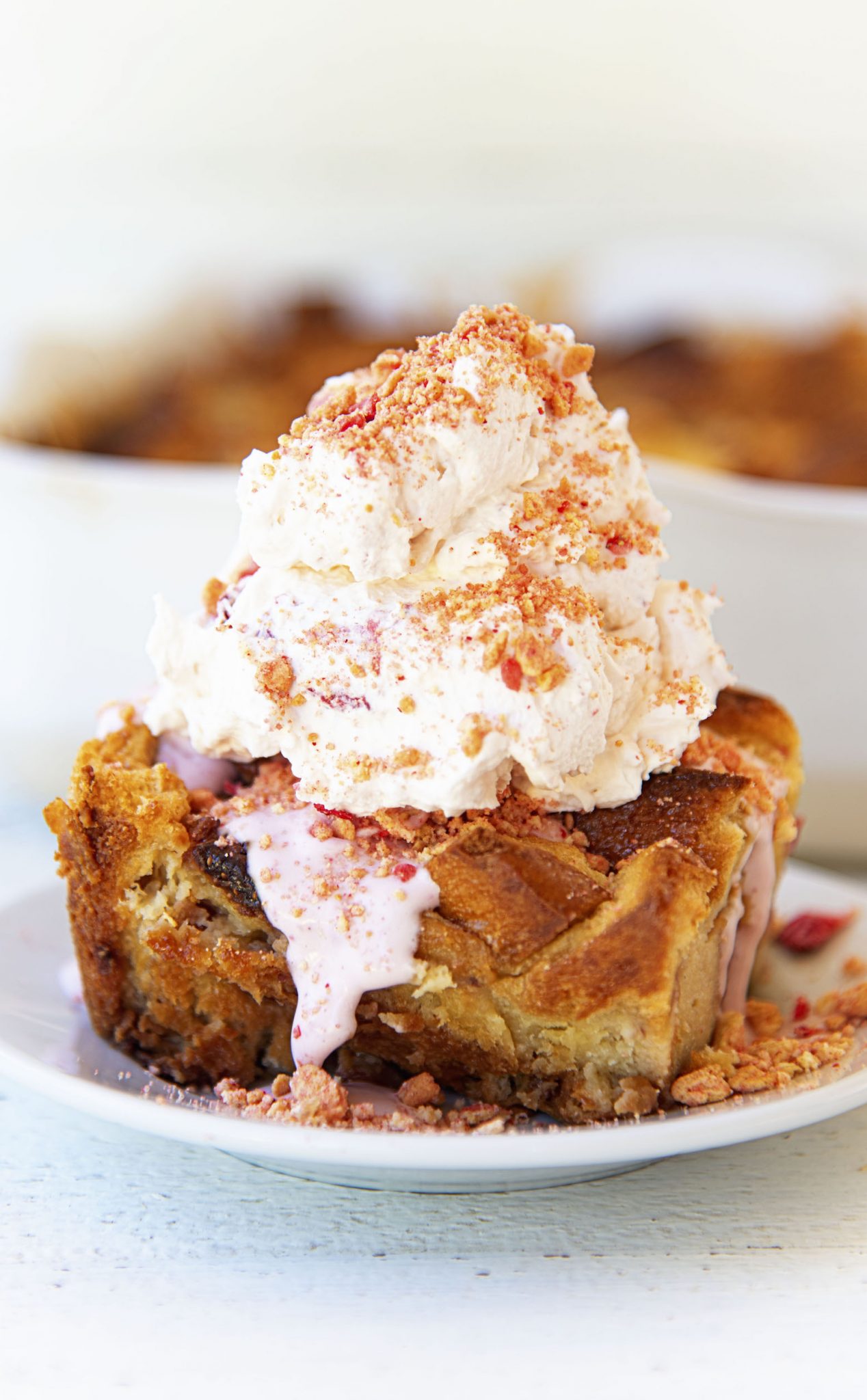 Strawberry Shortcake Bread Pudding