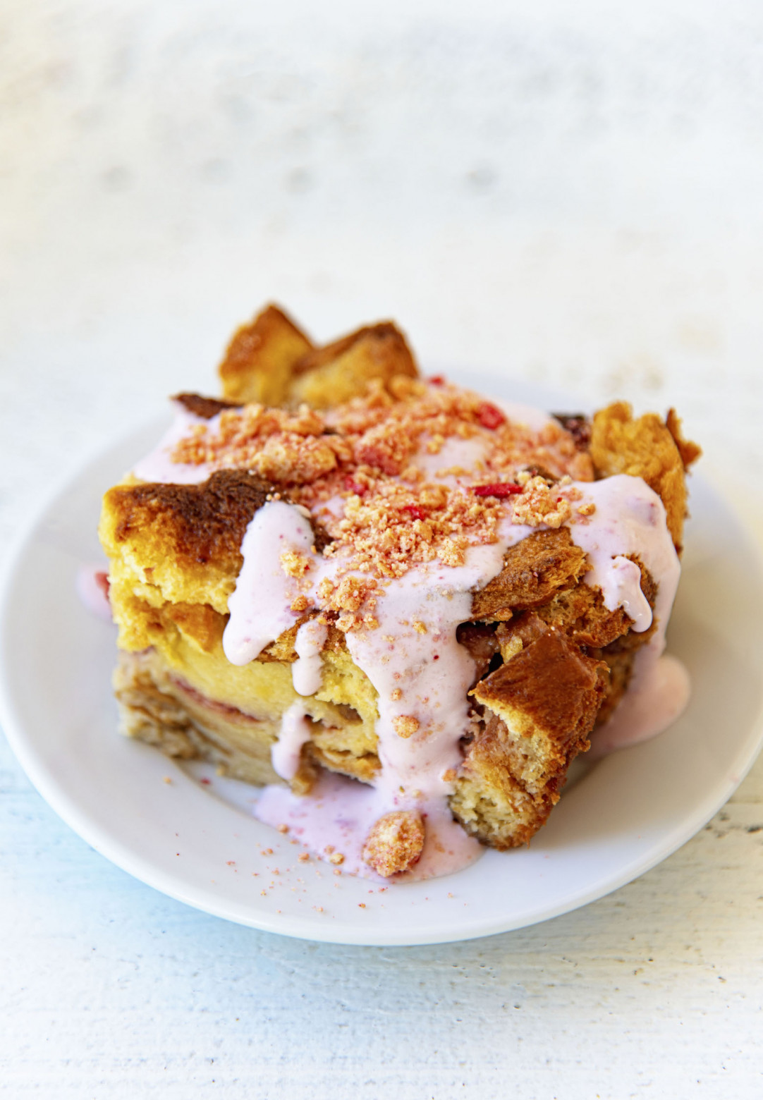 Strawberry-Shortcake-Bread-Pudding-05 - Sweet ReciPEAs