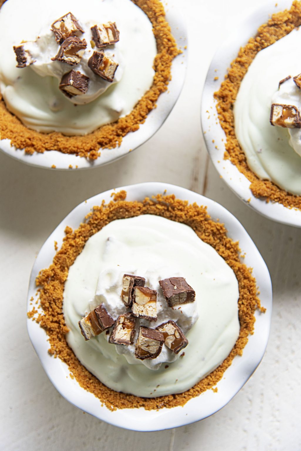 Snickers Apple Jello Salad Pie with Graham Cracker Crust