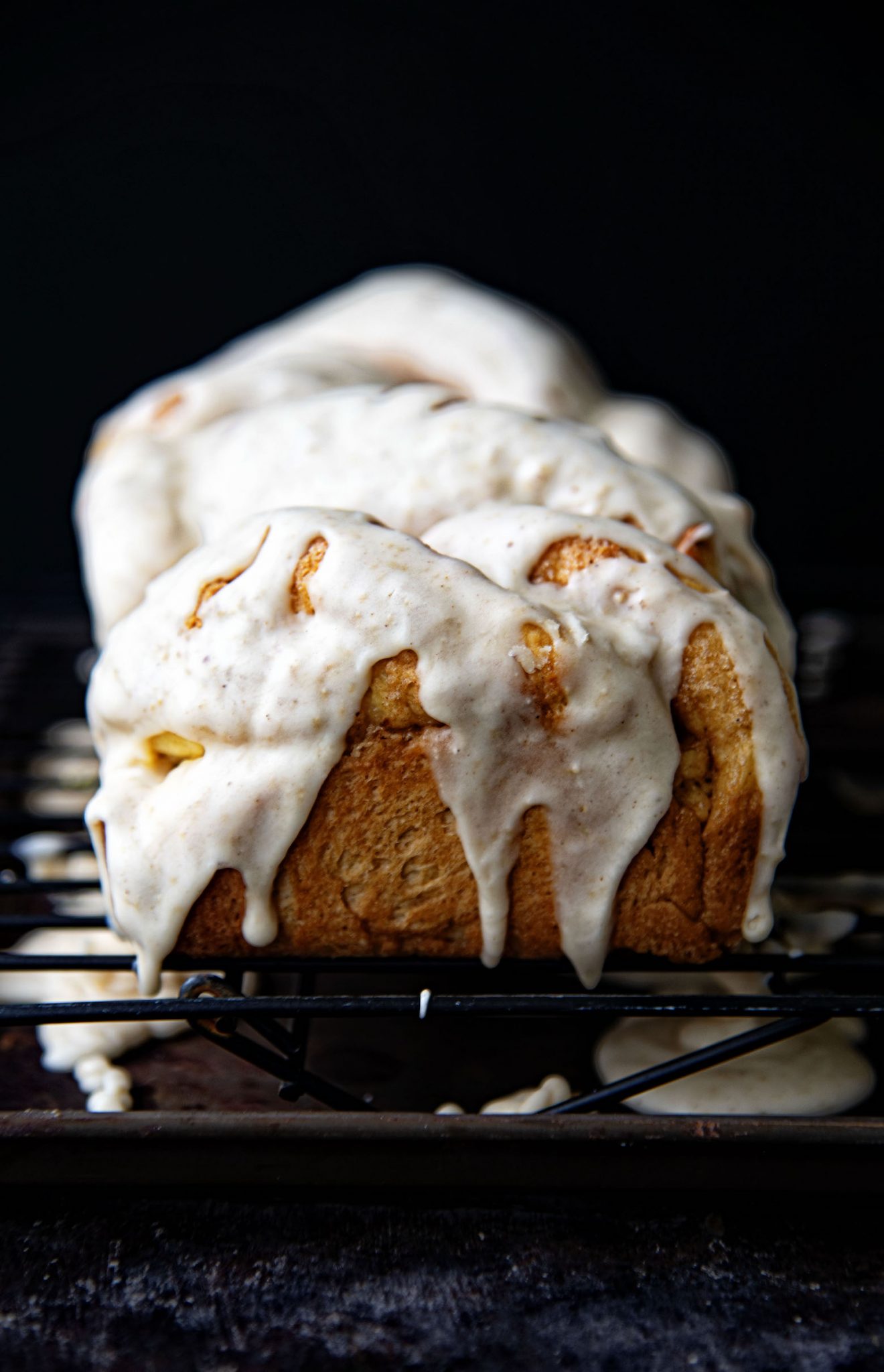 Hot Buttered Rum Babka with Brown Sugar and Spiced Rum Glaze