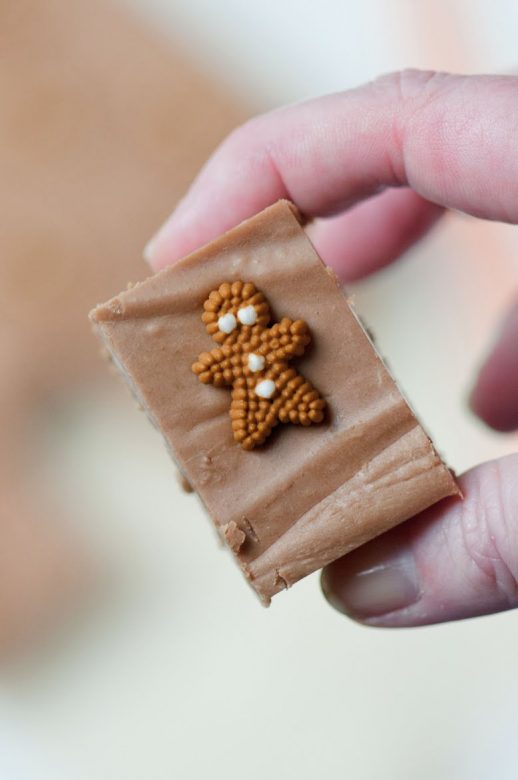 Gingerbread Kahlua Chocolate Fudge with Milk Chocolate