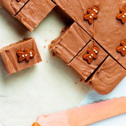 Gingerbread Kahlua Chocolate Fudge with Milk Chocolate