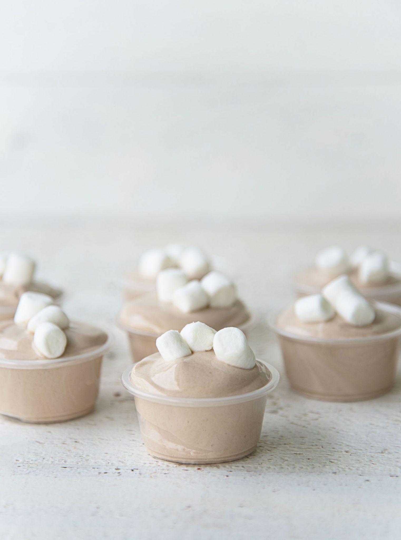 Hot Chocolate Pudding Shots with Chocolate Liqueur