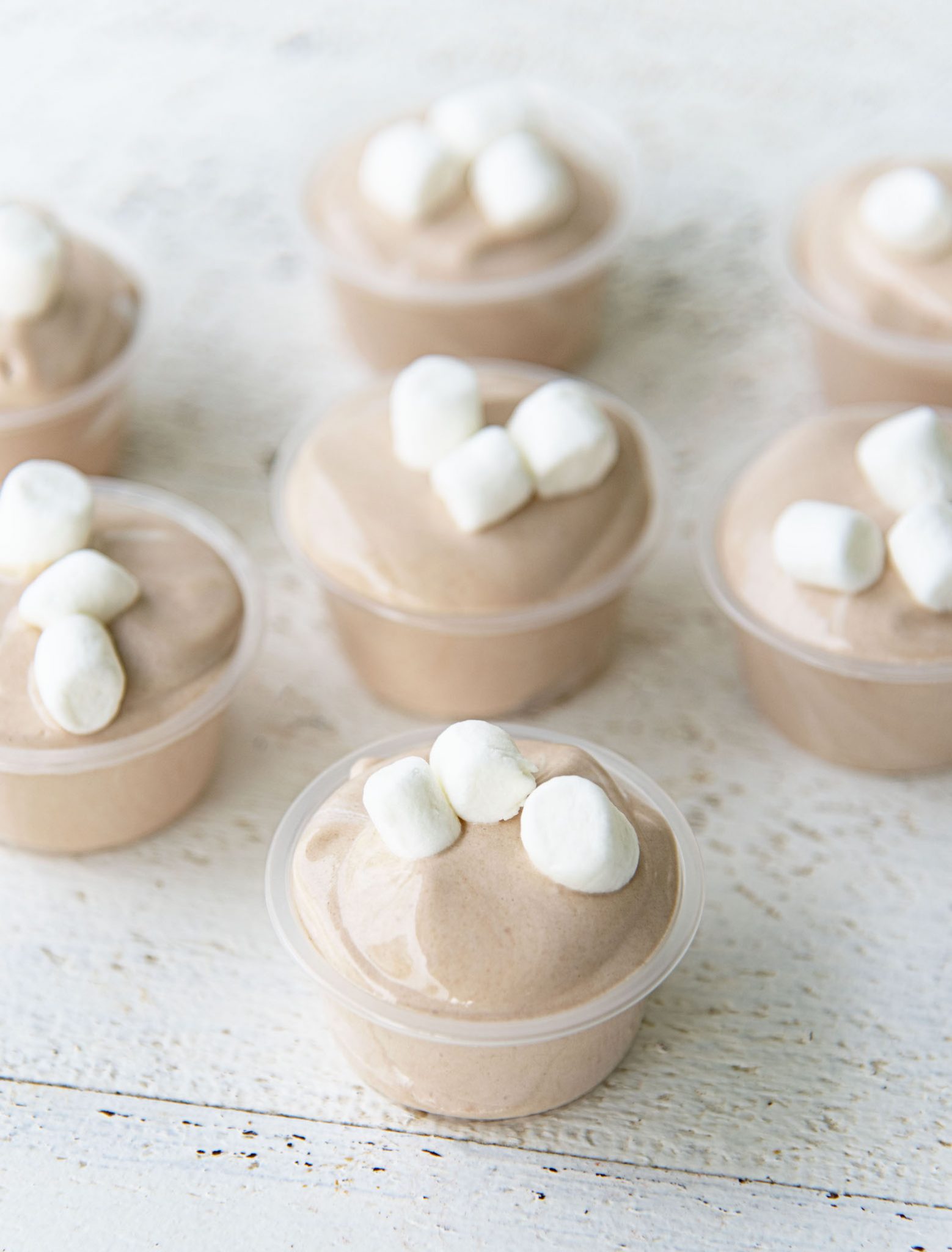 Hot Chocolate Pudding Shots with Chocolate Liqueur