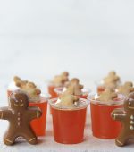 Orange Gingerbread Jello Shots with Spiced Gingerbread Rum