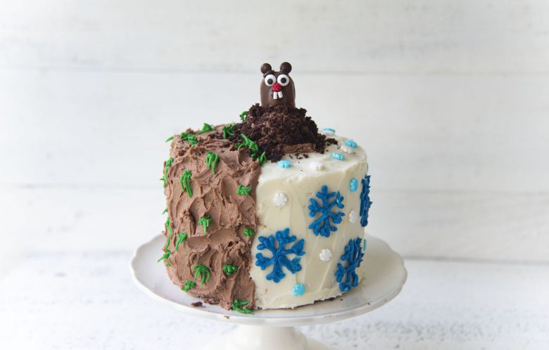 Groundhog Day Layer Cake - Sweet ReciPEAs