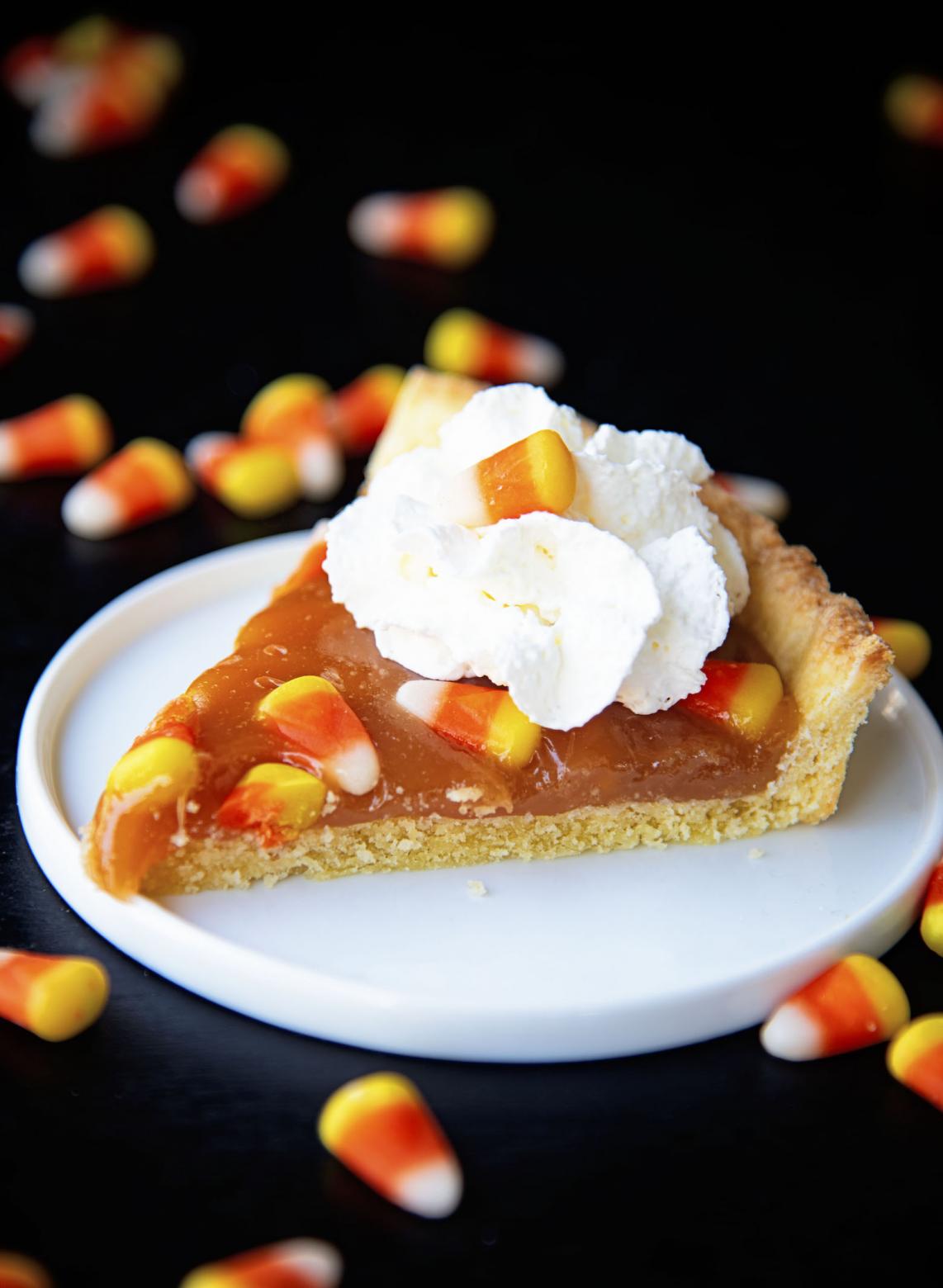 Candy Corn Caramel Tart - Sweet ReciPEAs