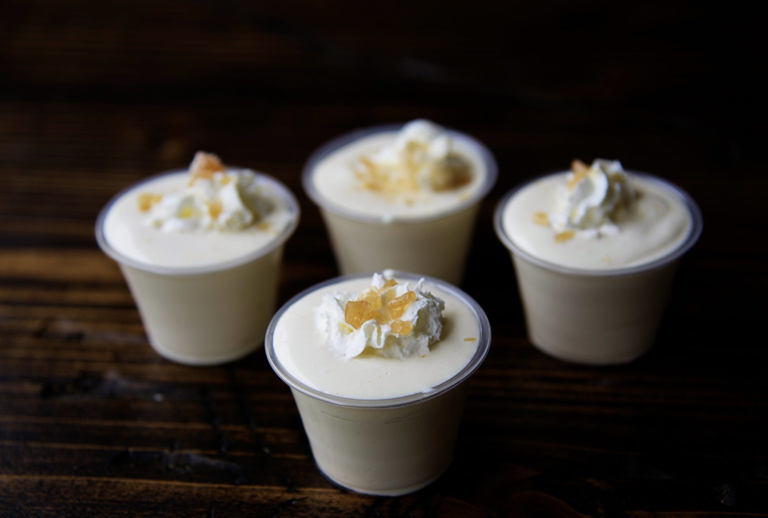 Hot Buttered Rum Pudding Shots - Sweet ReciPEAs