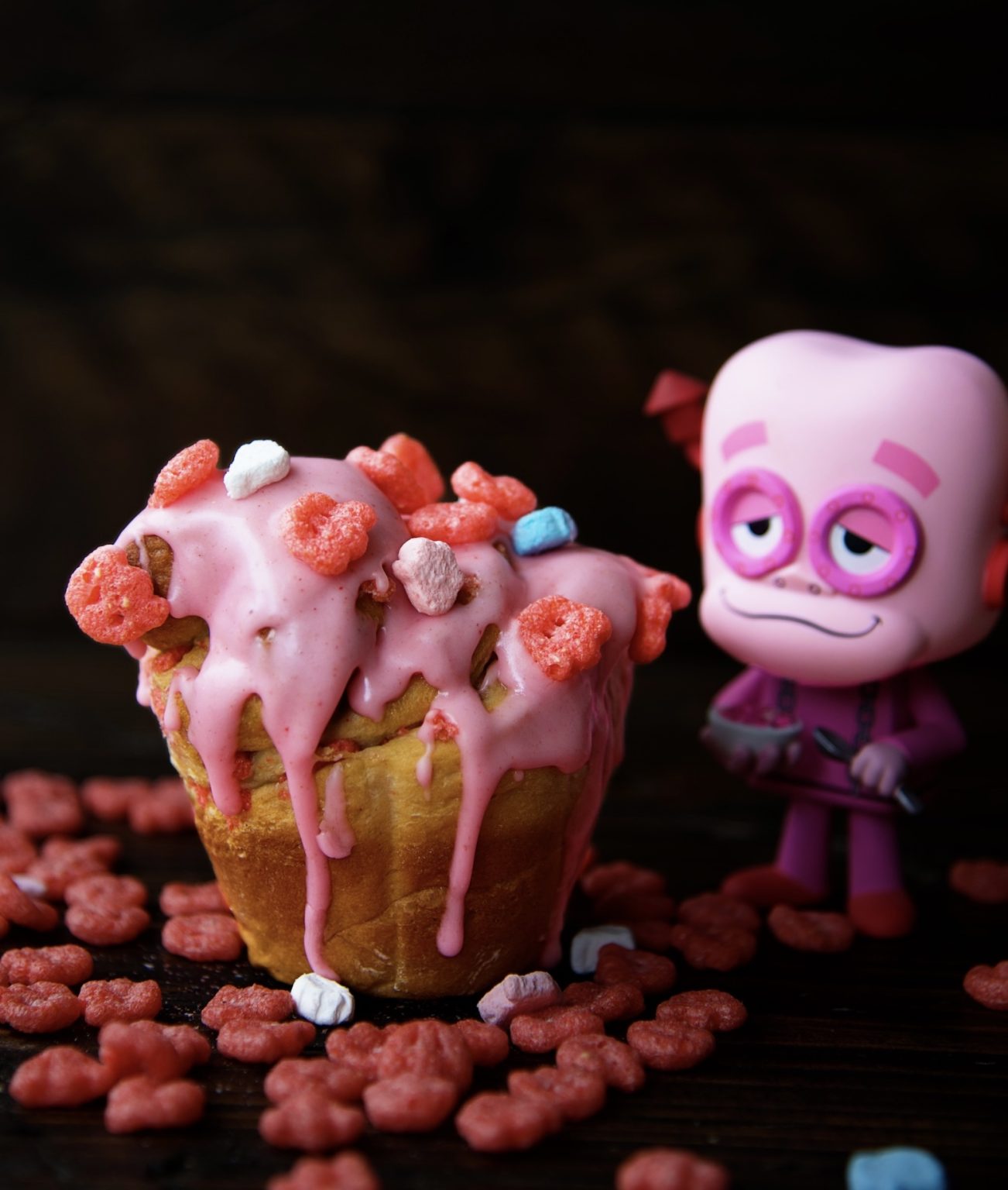 Franken Berry Breakfast Buns - Sweet ReciPEAs